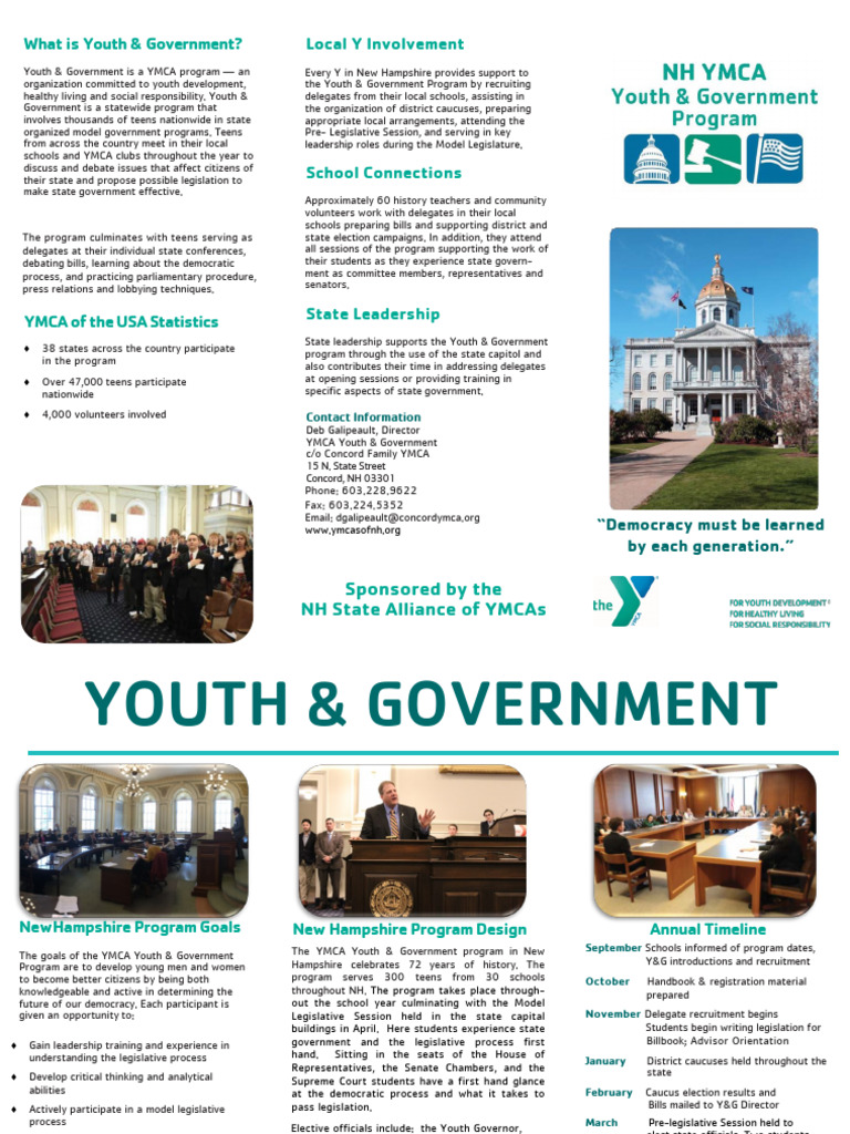 Youth and Government Brochure | PDF | Government | Governance