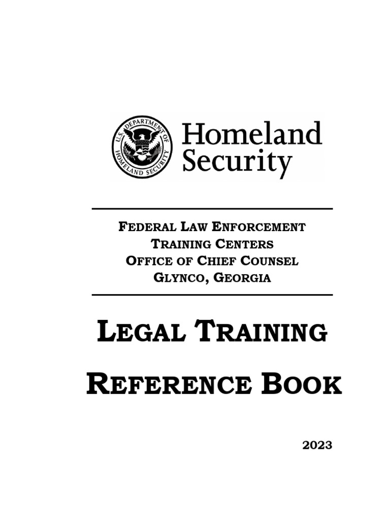 Legal Training Reference Book 2023 | PDF