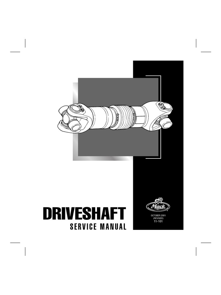 Driveshaft Service Manual Overview | PDF