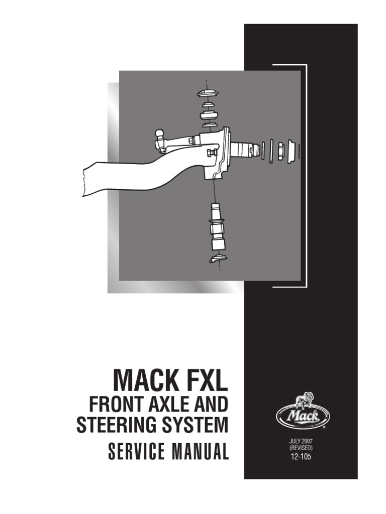 Mack FXL Front Axle Service Manual | PDF | Pound (Mass) | Foot (Unit)