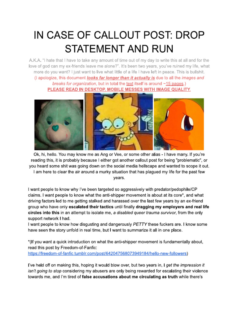 Callout Drop and Run | PDF