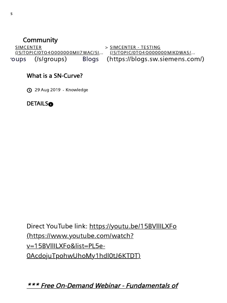 What Is A SN-Curve | Download Free PDF | Strength Of Materials ...