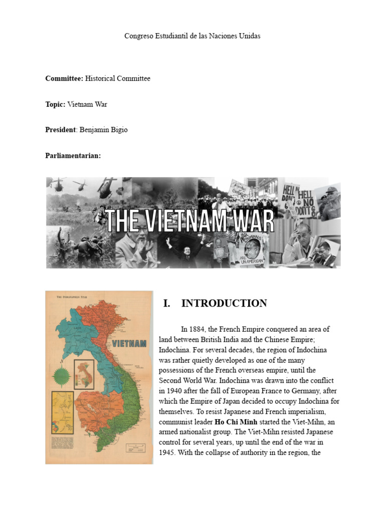 Robinson - Vietnam War - Historical Comittee | PDF | Vietnam War ...