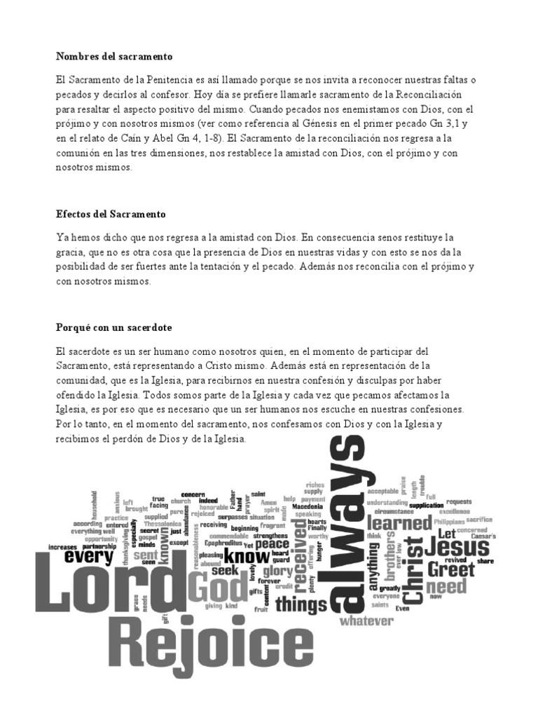 Clara, Concisa, Completa, Concreta | PDF | Penitencia | Perdón