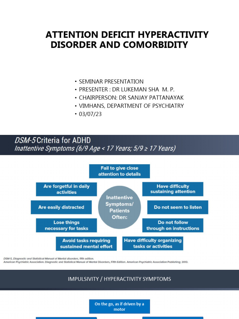 Adhd 22-6-23 | PDF | Attention Deficit Hyperactivity Disorder | Mental Disorder