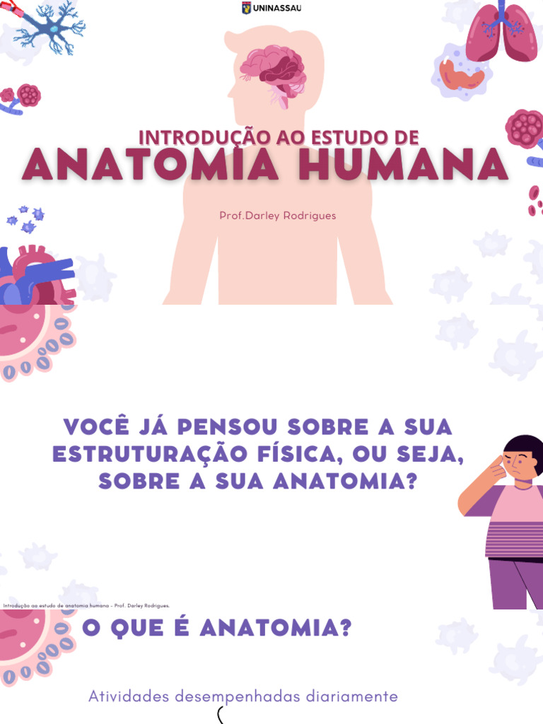 Aula 0 - Introdução À Anatomia Humana | PDF | Anatomia | Corpo humano