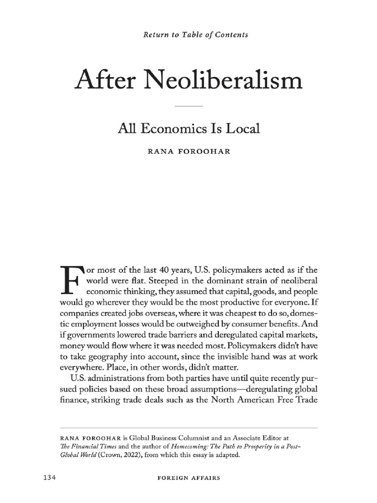 After Neoliberalism | PDF