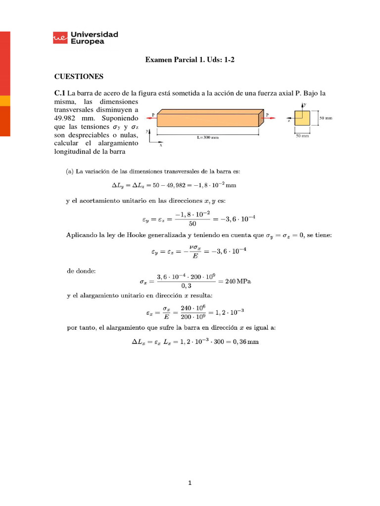 Examen Parcial 1 Resuelto | PDF
