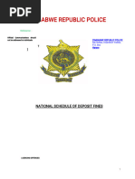 Zimbabwe Traffic Offences and Fines 2025 | PDF | Traffic Light | Traffic