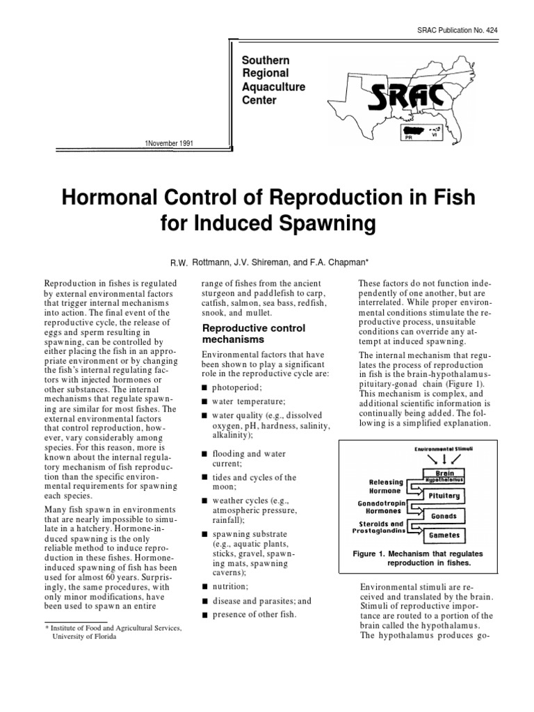 Hormonal Control of Reproduction in Fish | PDF | Gonadotropin | Human ...