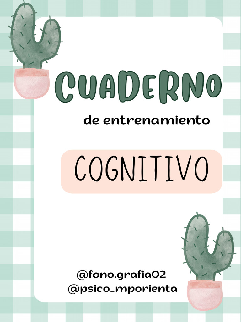 CUADERNO Func Ejecutivas | PDF | Memoria de trabajo | Memoria