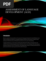 REEL-3 Language Assessment Manual | PDF | Evaluation Methods