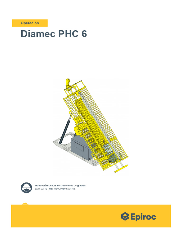 Diamec PHC 6 - Operation | PDF | Transformador | Motores
