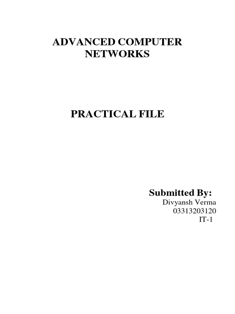 Acn File | PDF | Ip Address | Router (Computing)