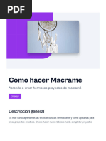 Libro de Macrame | PDF | Hogar, jardinería y bricolaje