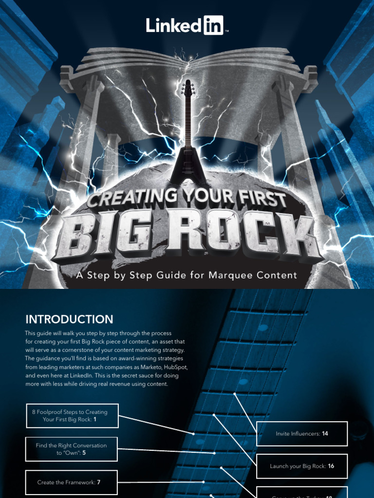 Creating Your First Big Rock | PDF | Marketing | Social Media