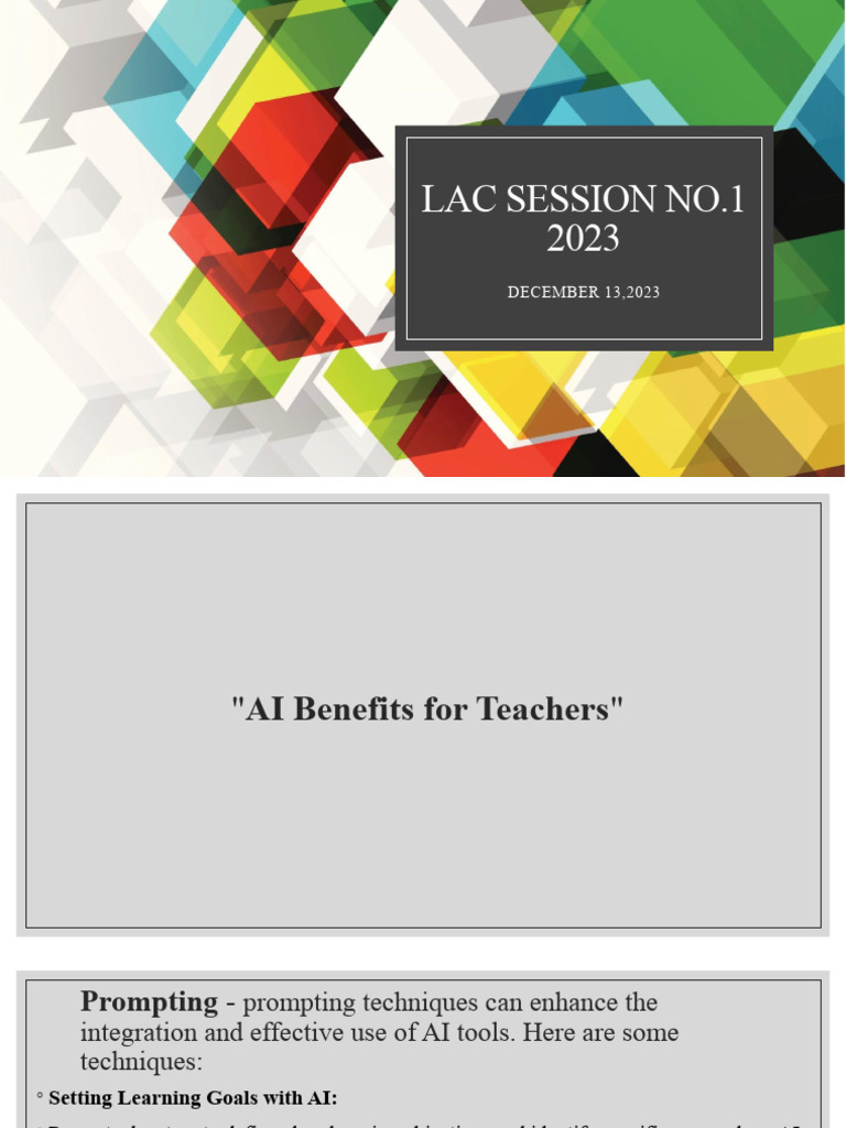 LAC SESSION No.1 | PDF | Artificial Intelligence | Intelligence (AI ...