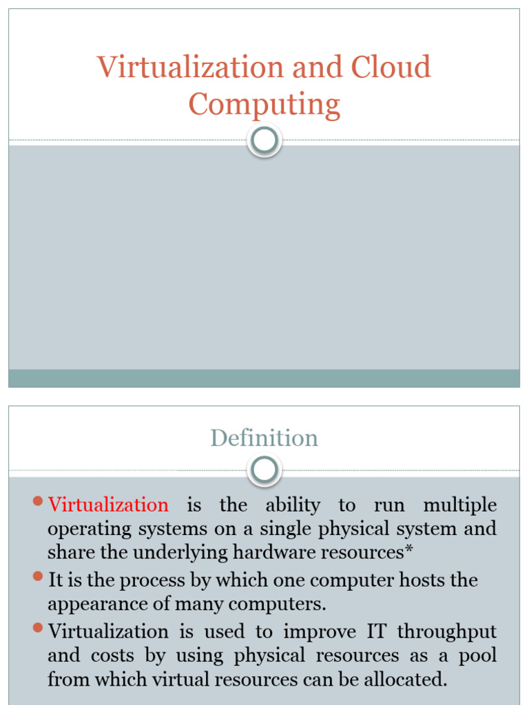 Virtualization | PDF