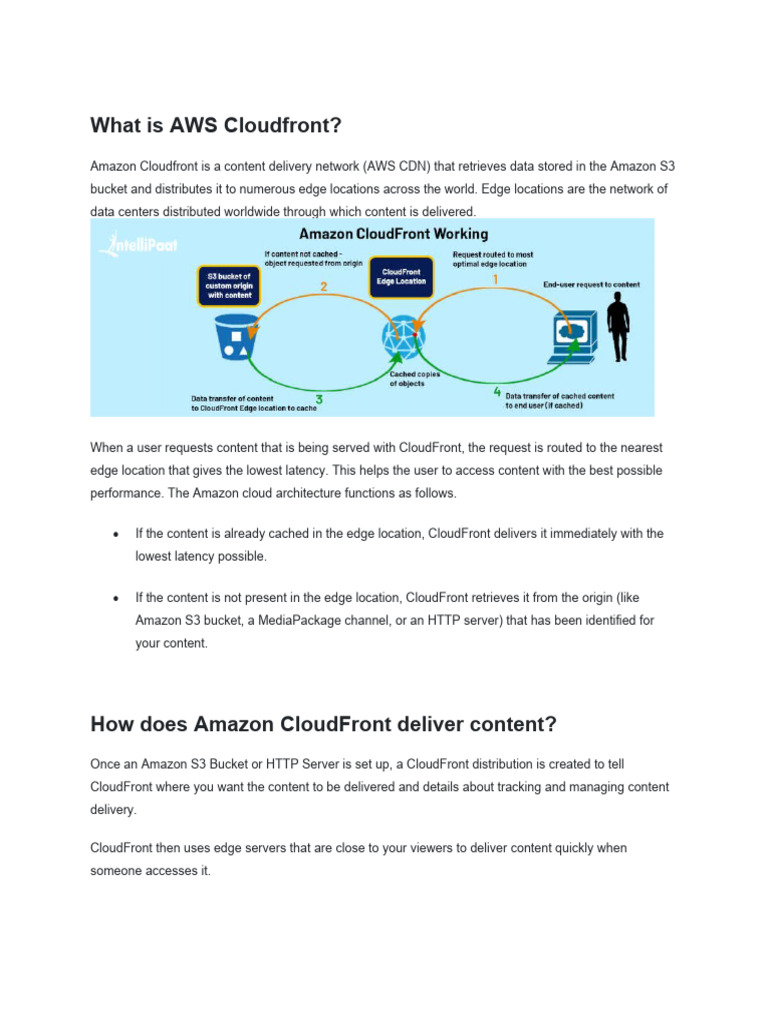What Is AWS Cloudfront | PDF | Networking | Internet & Web