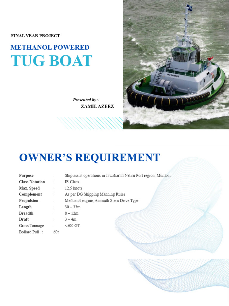 Methanol Powered Tug | PDF | Freight Transport | Water Transport