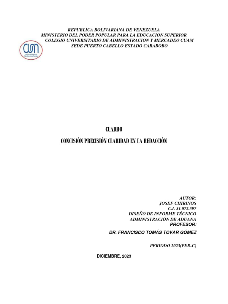 Concisión y claridad en redacción | PDF | Comunicación humana