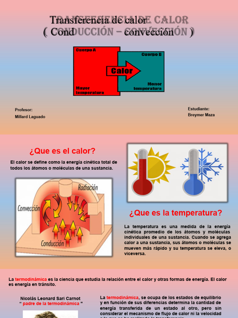 Transferencia de Calor | Descargar gratis PDF | Conduccion termica | Calor