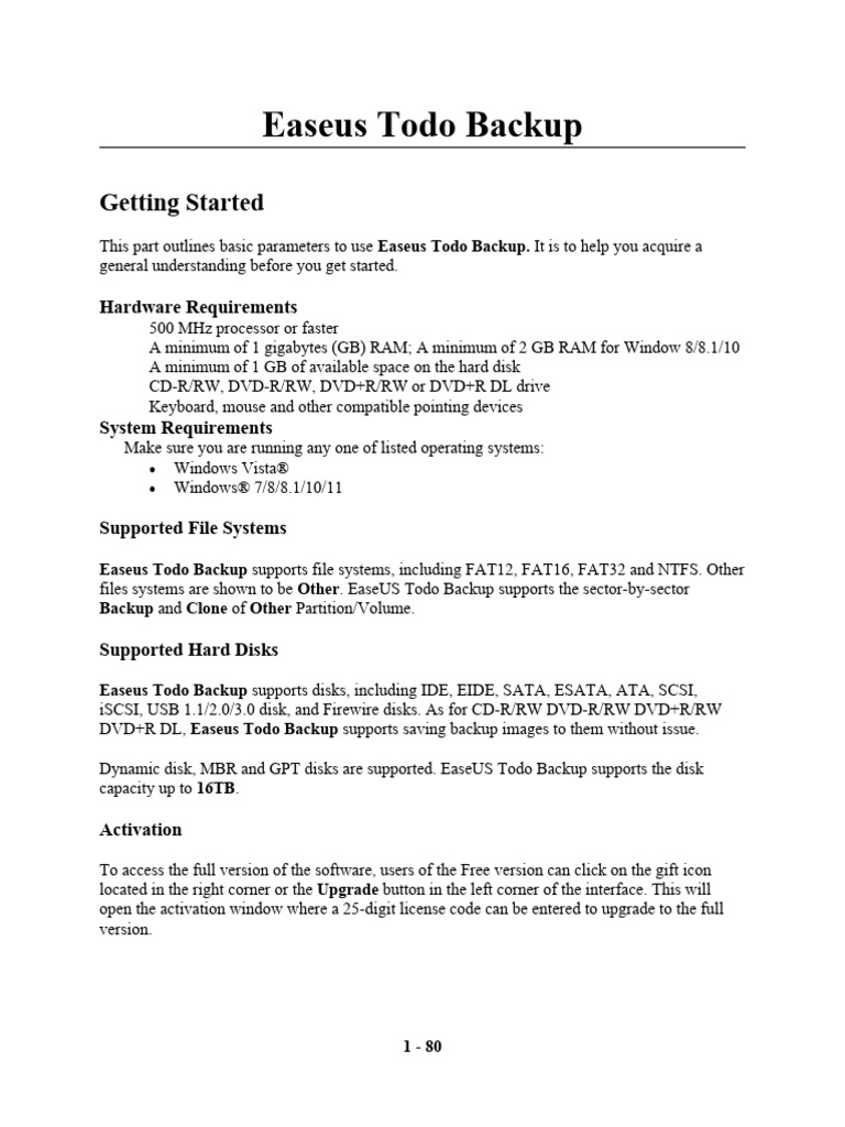 Easeus Todo Backup Help | PDF | Backup | File Transfer Protocol