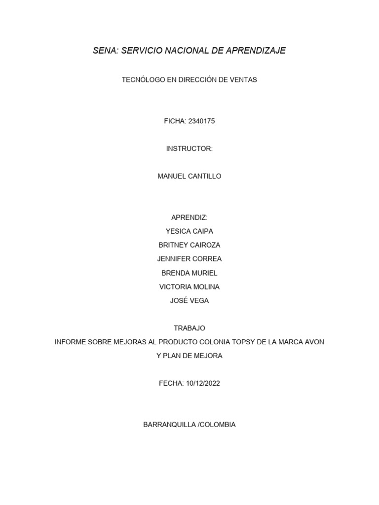 avon colonia topsy 22 | PDF | Productos cosméticos | Perfume