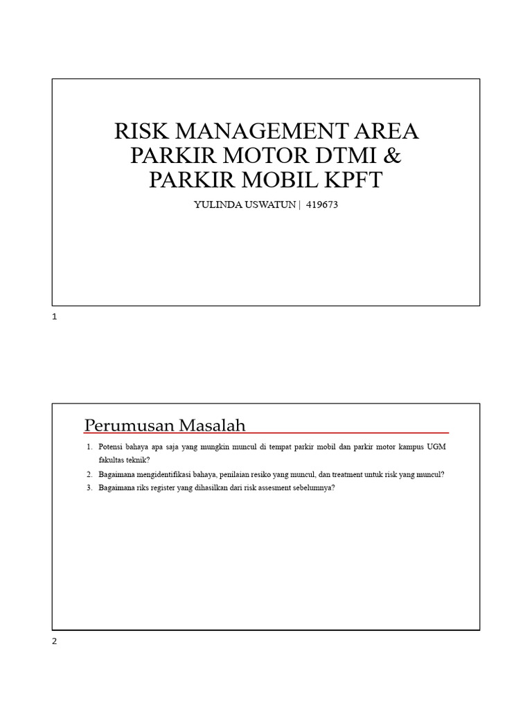 Contoh Kasus RMS | PDF