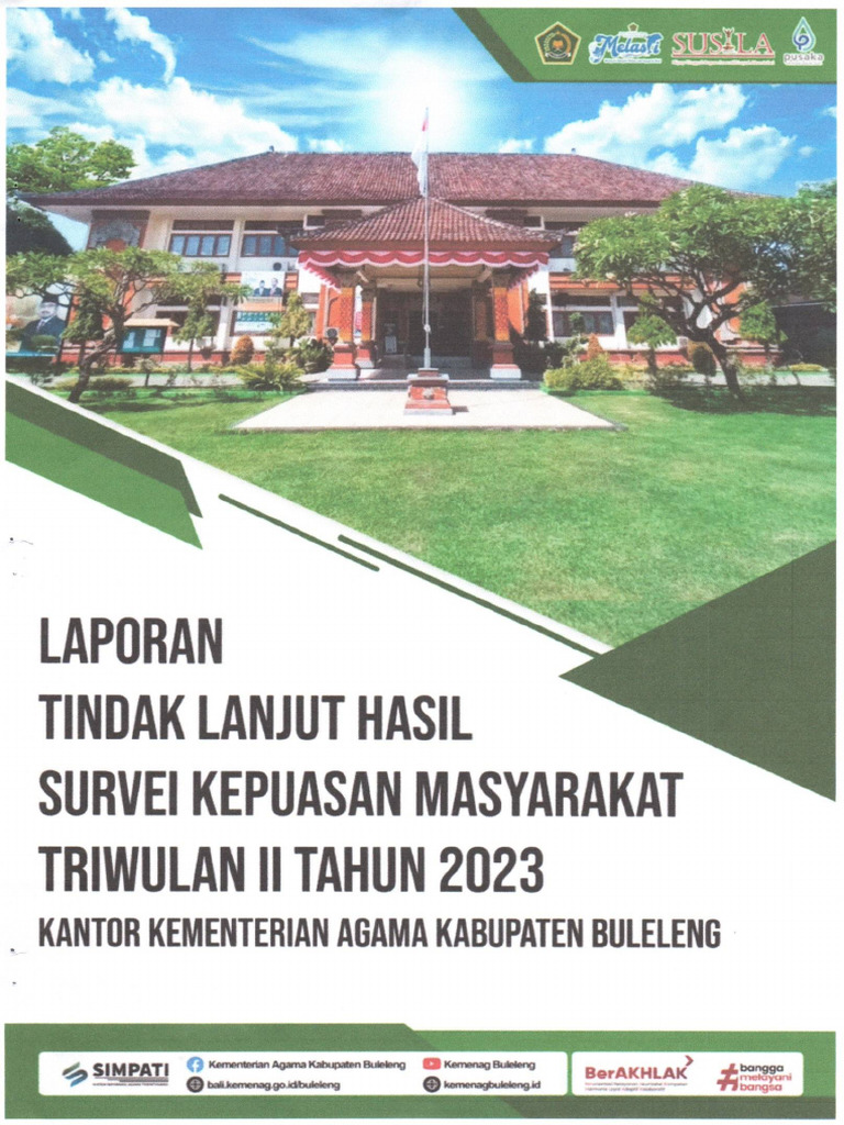 Laporan Tindak Lanjut SKM Triwulan II Tahun 2023 | PDF