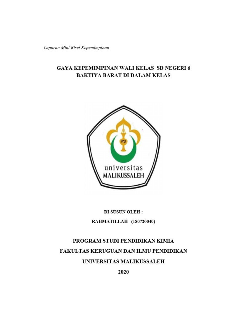 Laporan Mini Riset Kepemimpinan | PDF