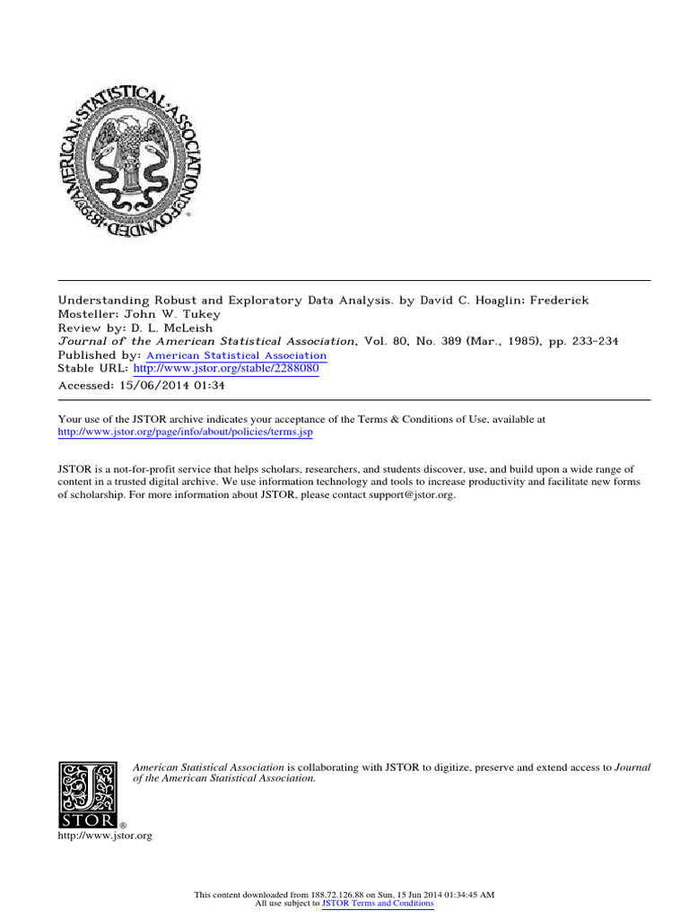 Dokumen - Tips - Understanding Robust and Exploratory Data Analysisby David C Hoaglin Frederick ...