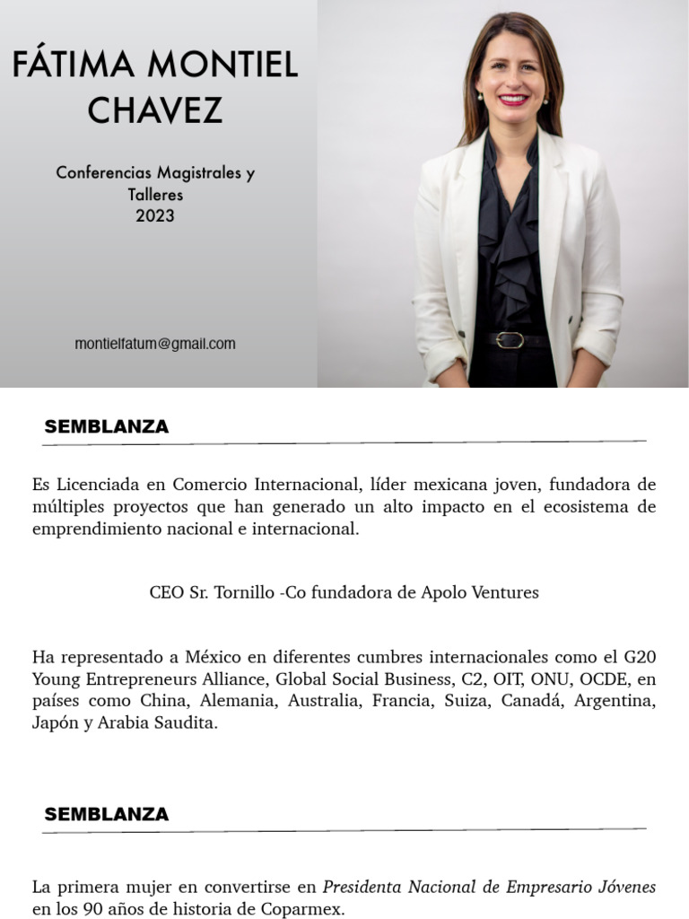 Fátima Montiel 2023 | PDF