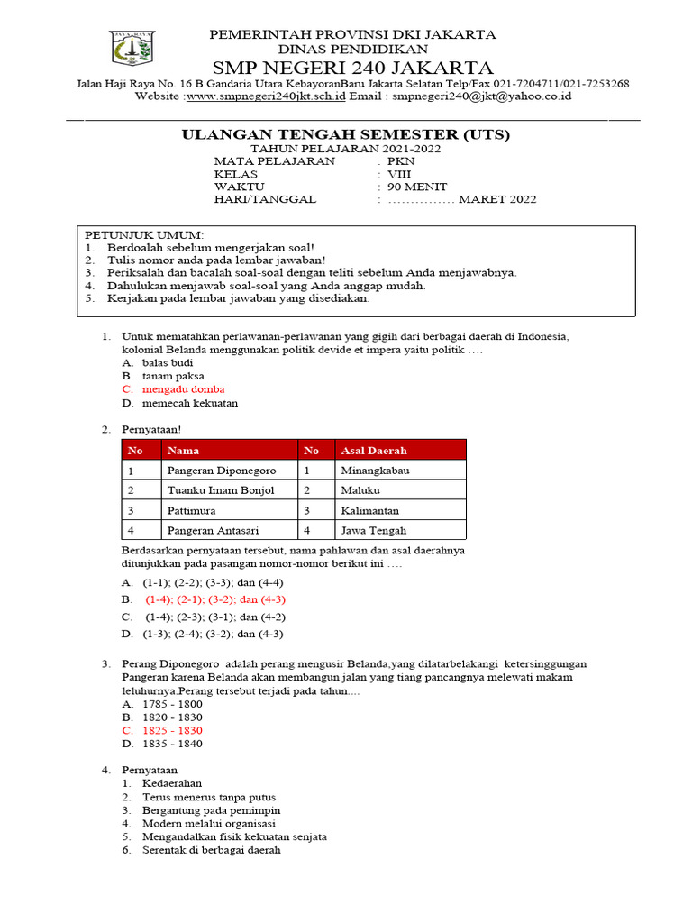 PKN Kls 8 | PDF | Politik | Perjalanan