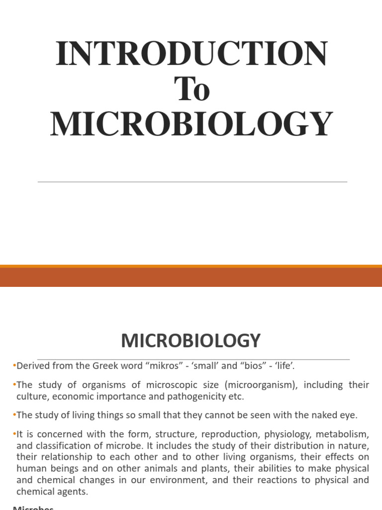 Introduction History | PDF | Microorganism | Louis Pasteur