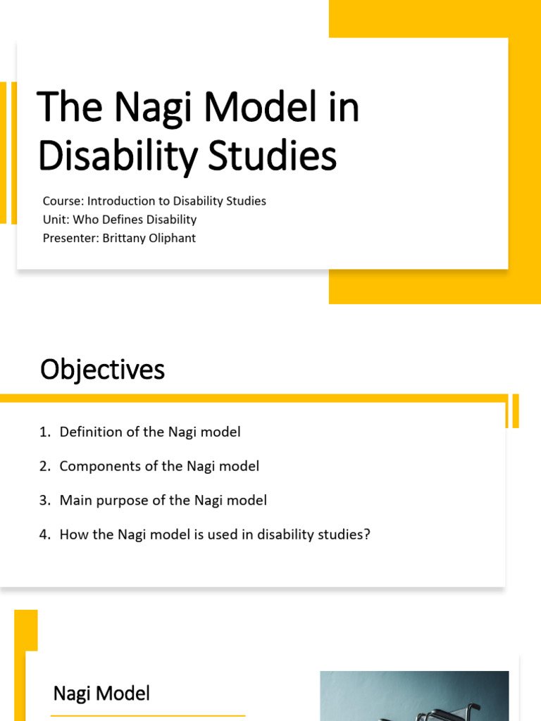 Nagi Model in Disability Studies | PDF | Self-Improvement