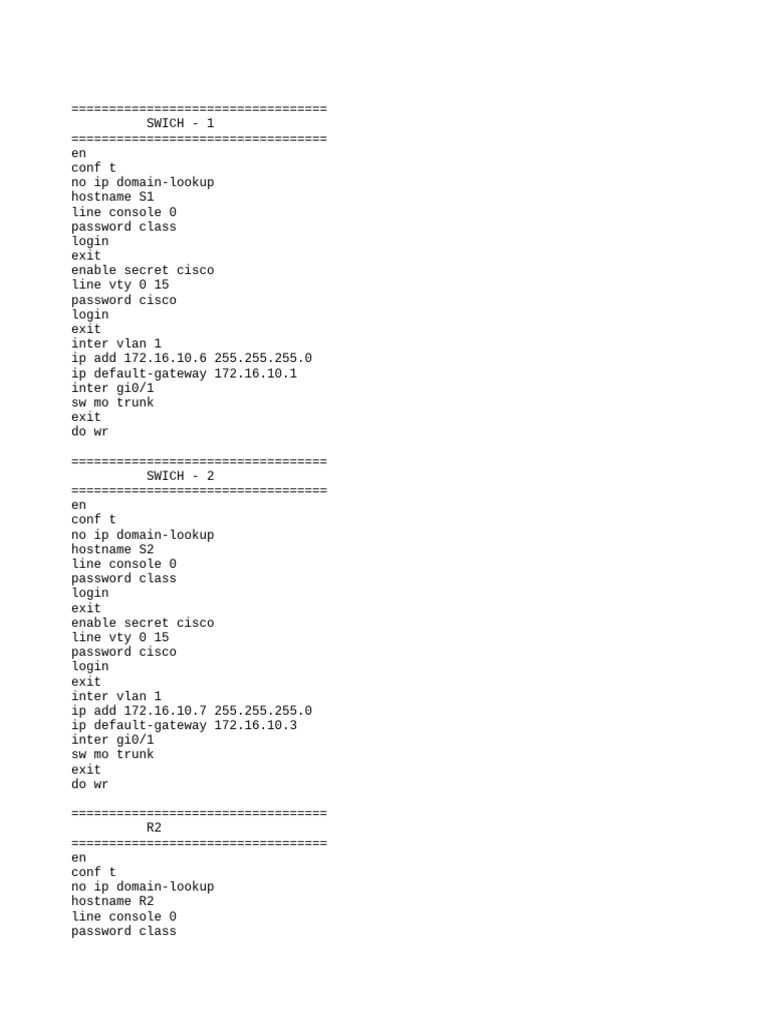 1 - Swich y Router - HSRP - Final | PDF | Internet Standards | Internet ...