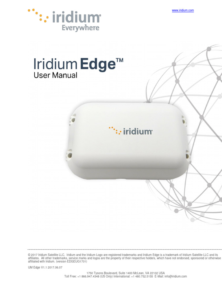 Iridium Edge User Manual | PDF | License | Proprietary Software