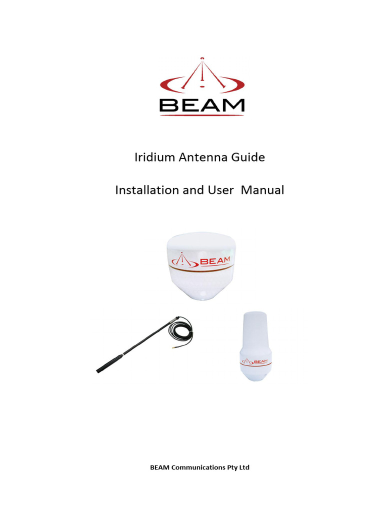 Iridium Antenna Installation Guide | PDF | Antenna (Radio) | Electromagnetic Interference
