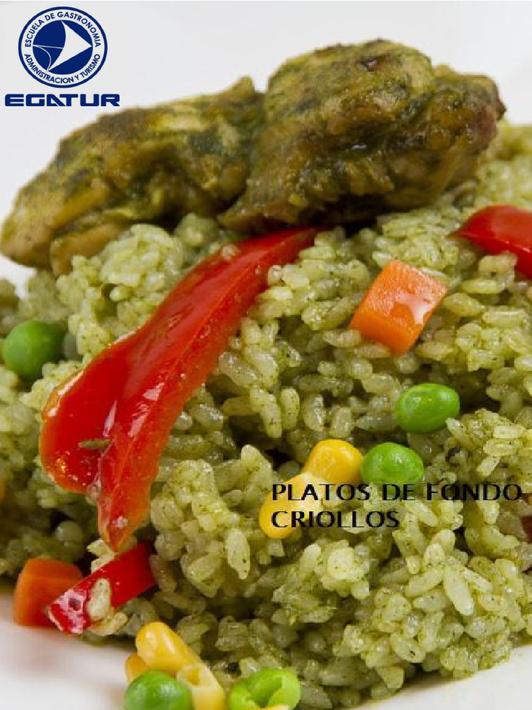 Platos Criollos Peruanos de Fondo | PDF | Cilantro | Cocina española
