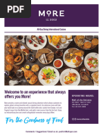 Shimmers Dubai Menu Overview | PDF | Cuisine | African Cuisine