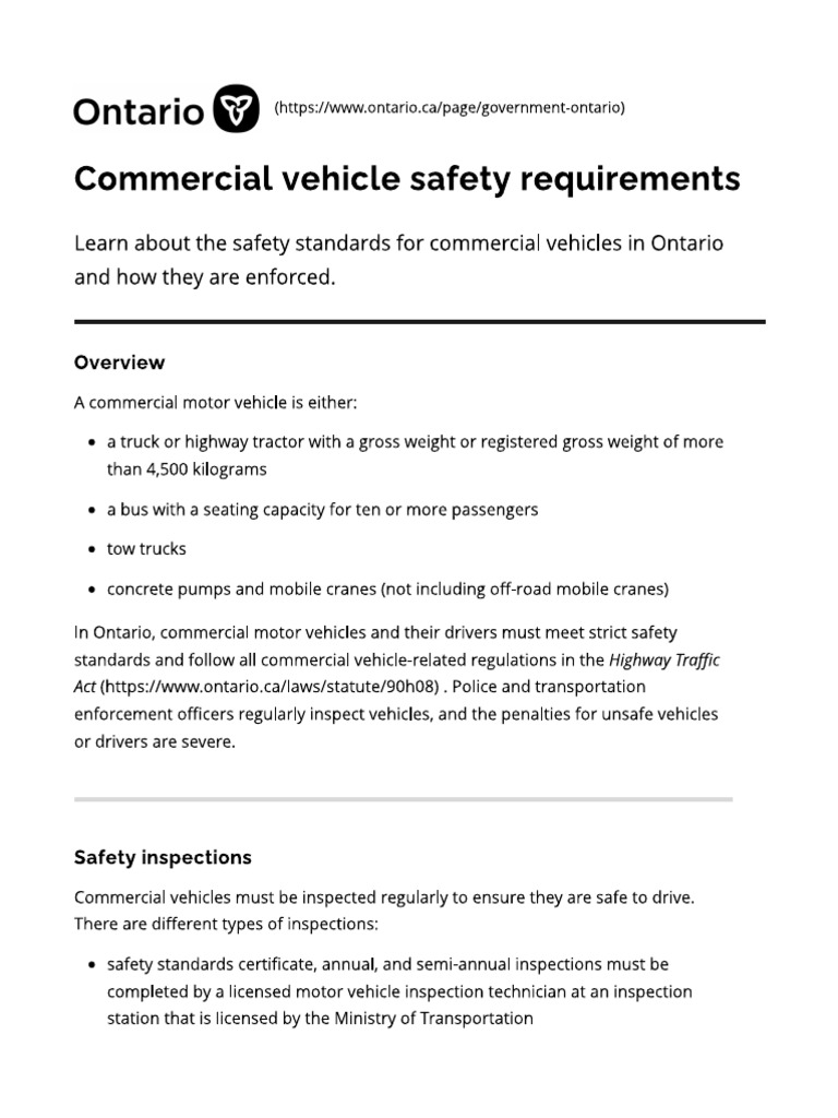 MTO Annual Safety | PDF