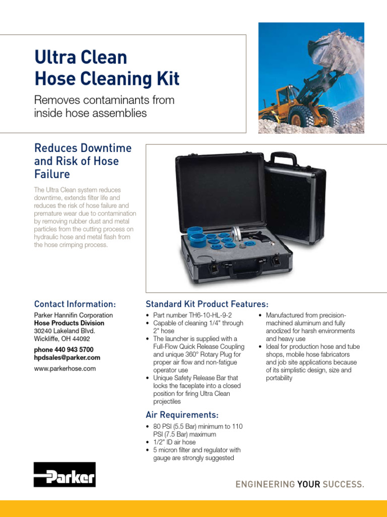 Ultra Clean Hose Cleaning Kit Guide | PDF | Pipe (Fluid Conveyance ...