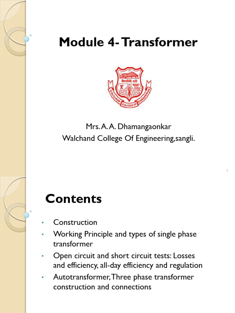 #4 - Module 4 - Transformer | PDF