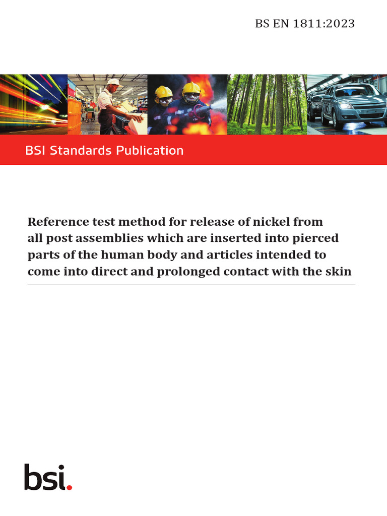 EN 1811:2023 Nickel Release Standard | PDF