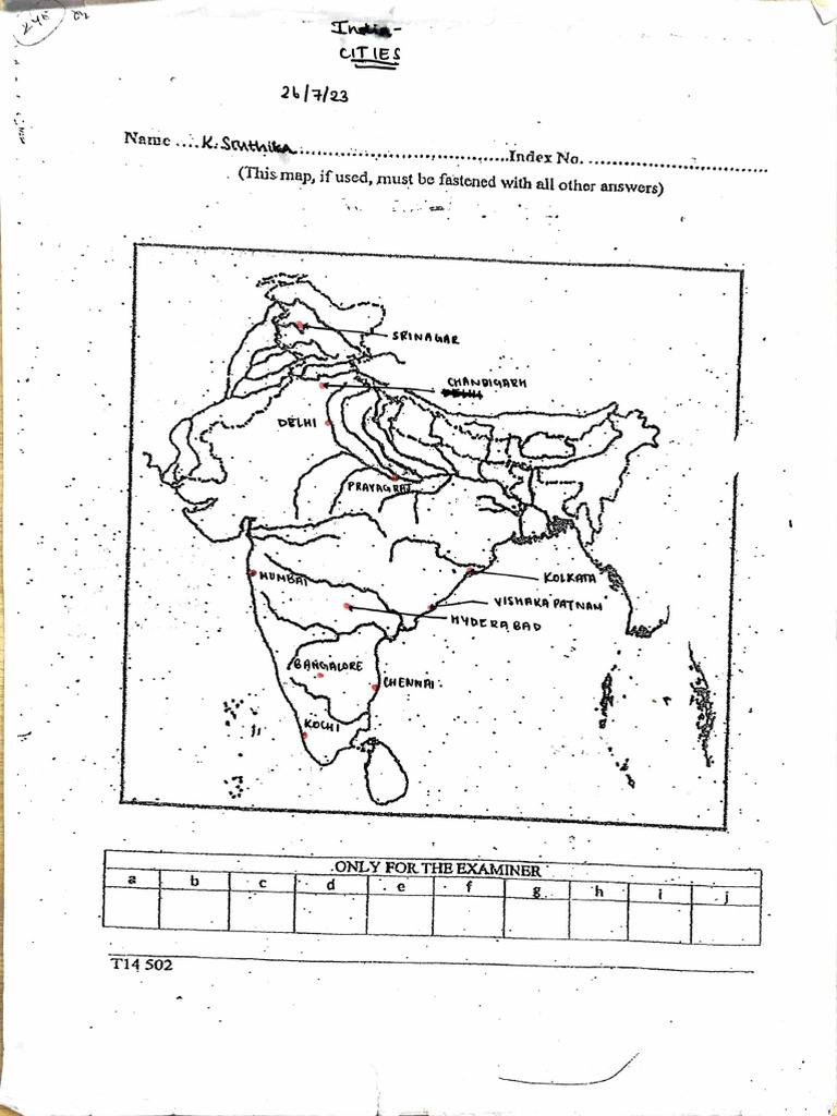 Maps of India gr.10 | PDF