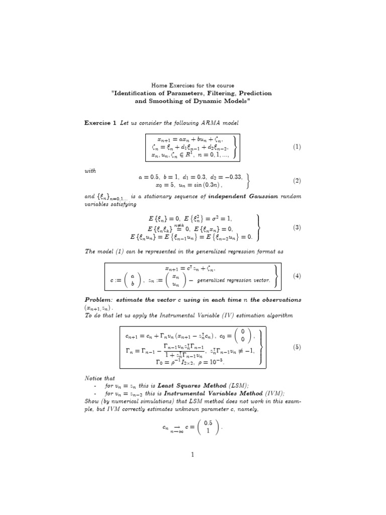 2023 Tarea Curso Identificacion | PDF | Regression Analysis | Normal Distribution