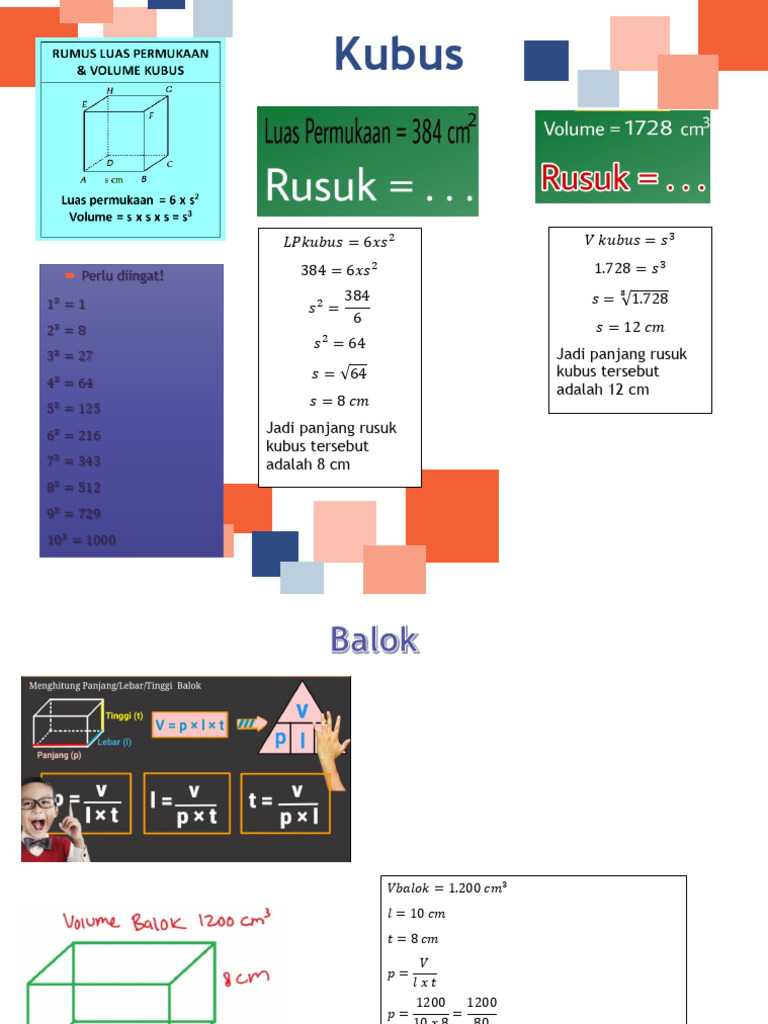 Geometri Dasar: Kubus & Prisma | PDF