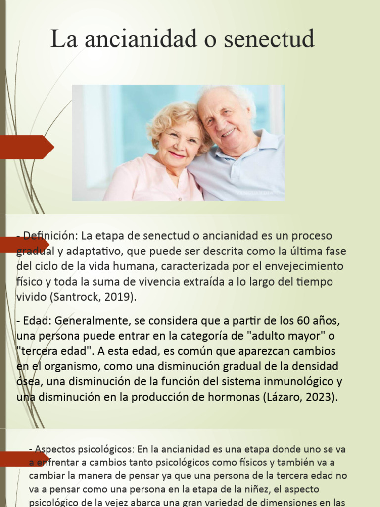 La Ancianidad o Senectud1 | PDF | Vejez | Enfermedad de Alzheimer