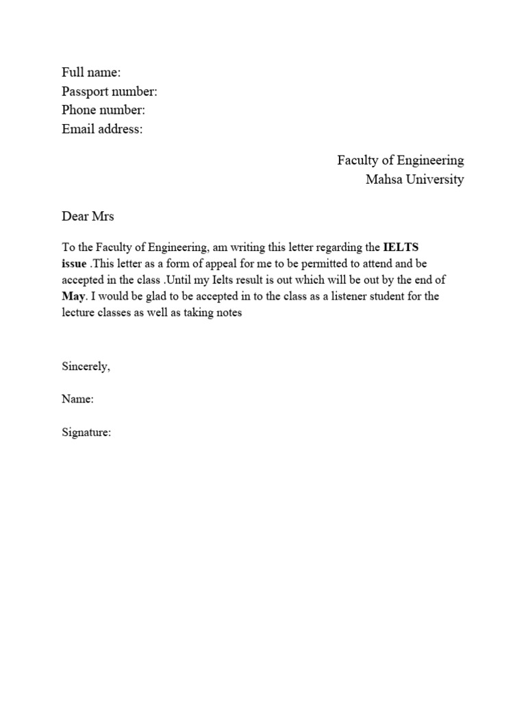 Autograph Request Letter Template | PDF